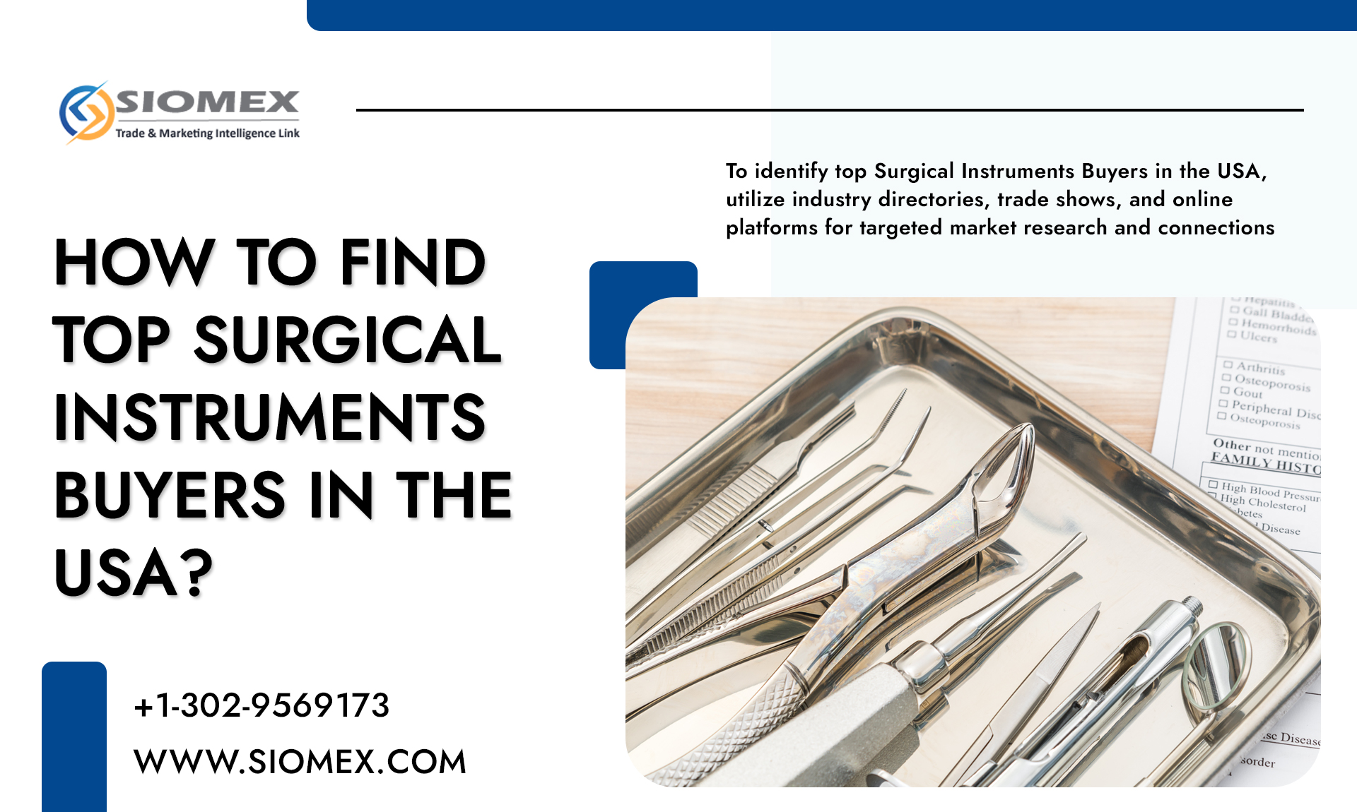 How to find top Surgical Instruments Buyers in the USA? - Siomex